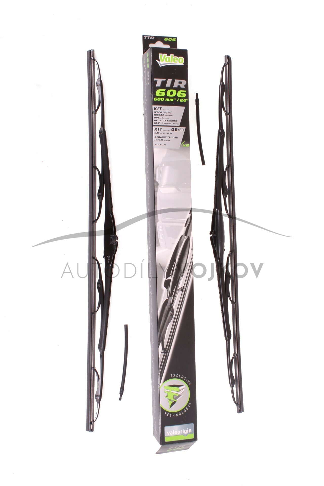 Stierač VALEO TRUCK sada 600 + 600 mm